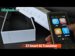 AI Wifi 4G Voice Photo Translator Online Translation 134 Languages Z3