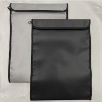 China Hook And Loop Open Fireproof Envelope For Cash / Documents / Passport for sale