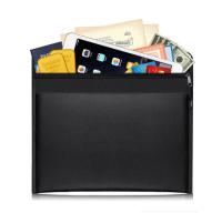 China Rectangle Safe Protective Fire Resistant Document Storage Bag for sale