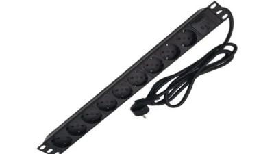 China 8 Outlet Rack Mount PDU Power Strip, 1020j Surge Protection & 15A Overload Switch, Fits 19'' Network Server Rack for sale