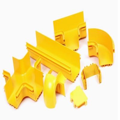 China Yellow Fiber Duct PVC Plastic Cable Tray ABS Raceway for sale