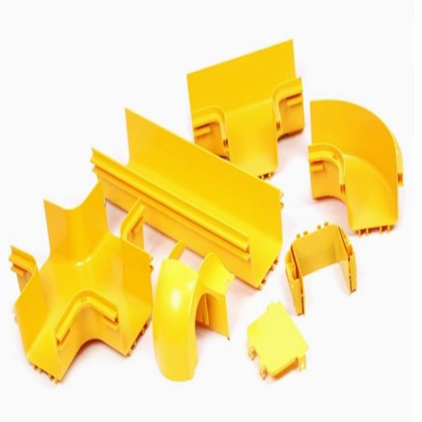 Quality Yellow Fiber Duct PVC Plastic Cable Tray ABS Raceway for sale