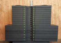 China Black Gym Rectangular Weight Stack Single or Set of 2 for Intensity Workouts for sale