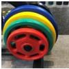 China Fitness Bumper Weight Plates 1.25 LB - 20 LB Weight Plate For Strength Exercise for sale
