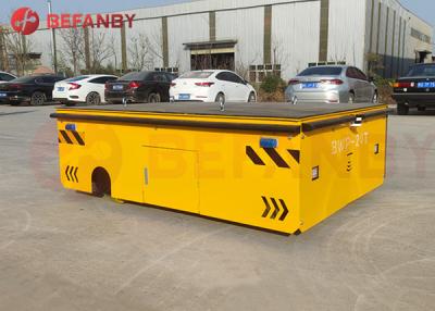 China 15 Tonne High Load Trackless Transfer Cart Flatbed Trolley Transporter for sale