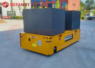 China 20 Ton Steerable Trackless Transfer Trolley For Automotive Industry for sale