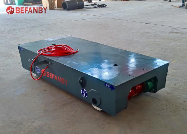 Workshop 2T Robot Handling Flat Cart On Rail Road