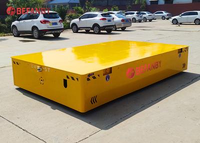 중국 강화된 스티어링 팔레트 자취를 남기지 않는 이송 카트 20 톤 20m/Min 배터리 판매용