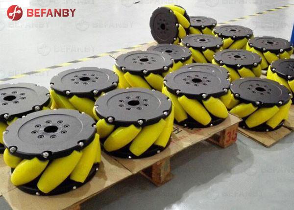 Smart Robot Omnidirectional 300kg Load Mecanum Wheel 152 Mm