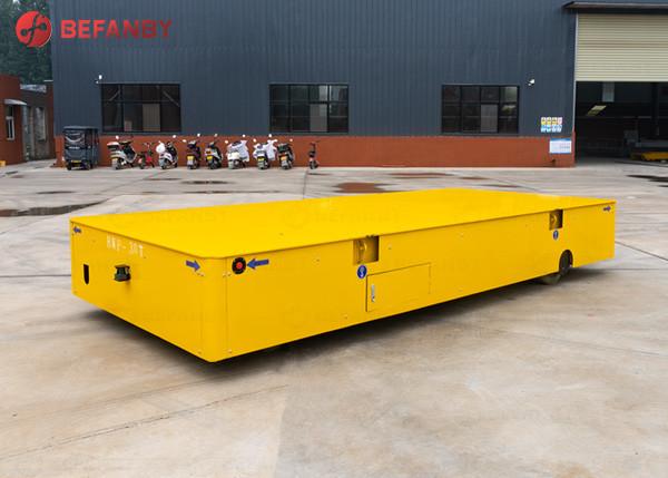 Product Description of 15t Powered Flatbed Trackless Transfer Trolley