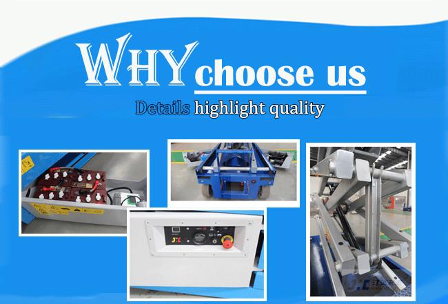 Rough Terrain 6m Lifting Height Electric Mobile Scissor Lifter
