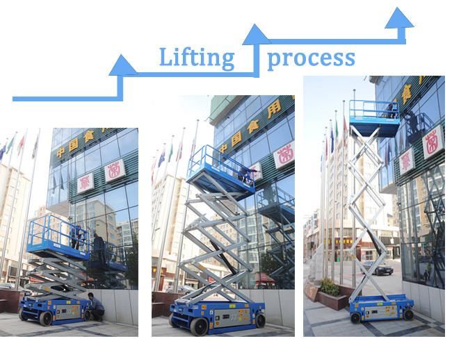 Outdoor Electrical Scissor Aerial Lift Work Platform