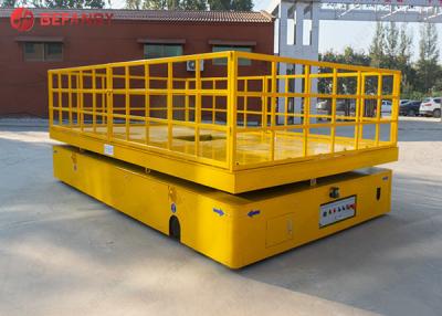 China 80T Load Steerable Transfer Trolley With Warning Alarm for sale