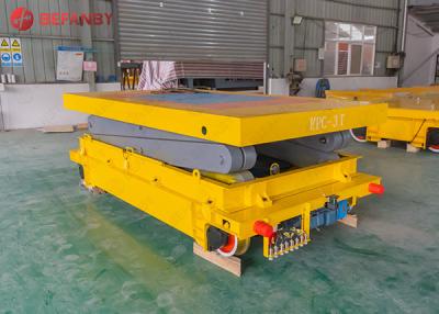 China 20 Ton Scissor Lift Sliding Line Rail Transfer Trolley for sale