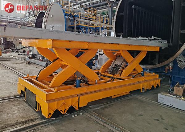 15 Ton Remote Control Rail Scissor Lift Transfer Cart