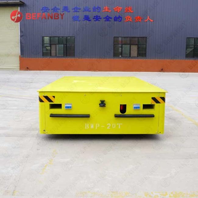 PU Wheels 20 Ton Steerable Trackless Trolley
