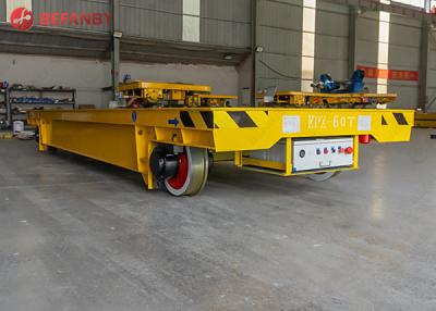 China Q235B Motorized 5t Battery Transfer Cart Trolley On Rails Remote Control for sale