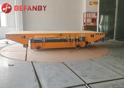 China Carro plataforma giratoria motorizada de 50T para taller, carga pesada, 20 m/min en venta