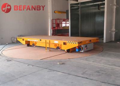 China Carro plataforma giratoria motorizada de 50T para taller, carga pesada, 20 m/min en venta