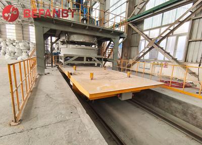 China Long Lifetime Table With Turntable Material Rail Transfer Cart for sale