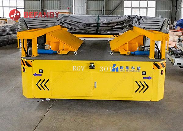 Low Voltage Railways Aluminium Plant Transfer Cart in operation