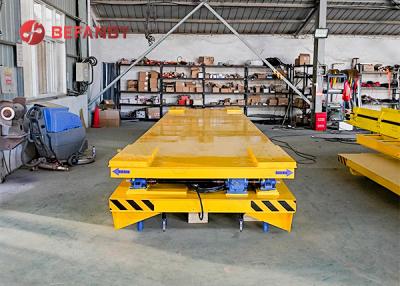 China Steel Box Beam Structure Rail Transfer Cart With Lift Device for sale