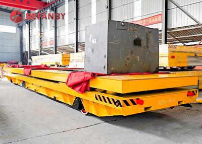 China 50 Ton Double Countertop Railway Transfer Cart With Lifting Function for sale
