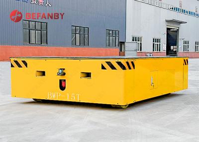 China 15T Load Capacity Trackless Transfer Cart with PU Wheels and Remote Control for Industrial Use for sale