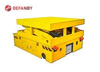 China Steerable Lift Trackless Transfer Trolley With Smart Control for sale