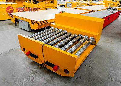 China Environmental Rail Transfer Cart With Roller Conveyor for sale