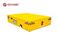 China Steerable PU Wheel Battery Railless Transfer Cart for sale