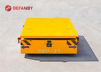 China Steerable 2 Ton Capacity Trackless Transfer Cart With Remote Control for sale