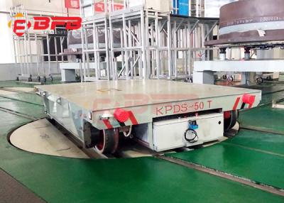 China 360 Grad-freier Drehenindustrie-Querbalken, der Drehscheiben-Übergangswagen-Verschiebung auf Schienen anwendet zu verkaufen