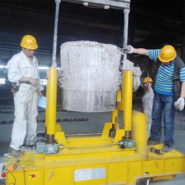 High Temperature Battery Power Billet Transfer Car On Steel Rails