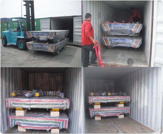 High Temperature Battery Power Billet Transfer Car On Steel Rails
