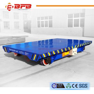 China Custom Material Transfer Carts , Battery Powered Industrial Transfer Car for sale