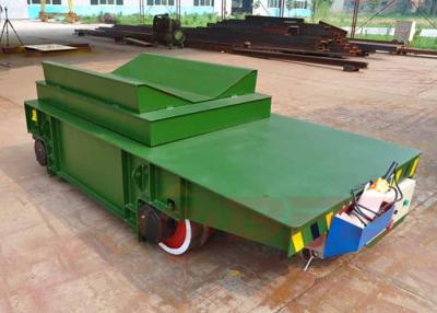 China Heavy Duty Coil Transfer Cart , V Frame Electric Motorized Transfer Trolley for sale