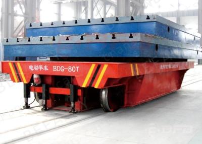 China Heat Proof Rail Transfer Cart Arc Shaped Trajectory Motorized Turning Transfer Carriage for sale