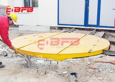 China 360 Grad-freier Drehenindustrie-Querbalken, der Drehscheiben-Übergangswagen-Verschiebung auf Schienen anwendet zu verkaufen