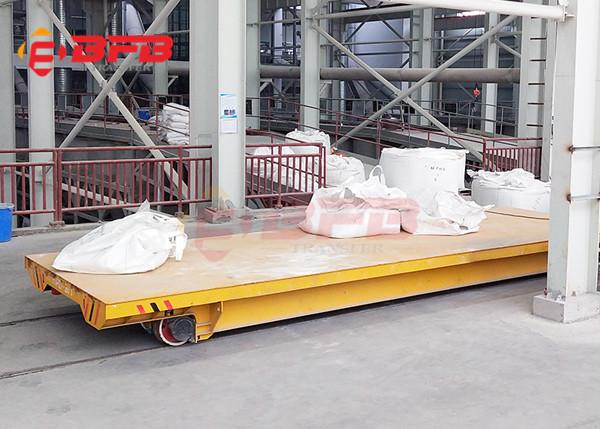 CE Bulk Material Handling Equipment Battery Powered Cart On Rails 12 Months Warranty