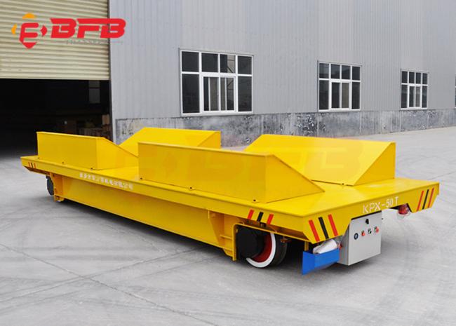 Douane 25 Ton Rail Coil Transfer Trolley met Correct en Licht Alarm