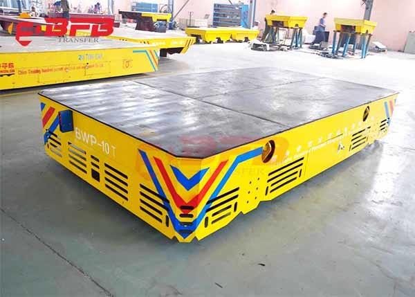 Battery Operated Trackless No Rail Transfer Car Material Equipment