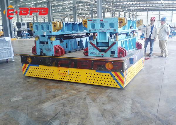 Black Rubber Blanket Platform 10ton 20ton Trackless Car For Coachwork Dies Handling