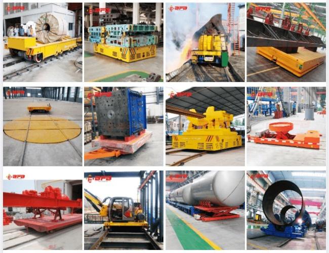 Heavy Duty Industrial No Powered Trailer On Rails Or Ground Mnufacturer