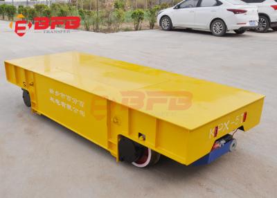 China carro con pilas del carril de acero de la plataforma 25T teledirigido en venta