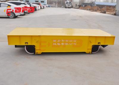 China carro con pilas del carril de acero de la plataforma 25T teledirigido en venta