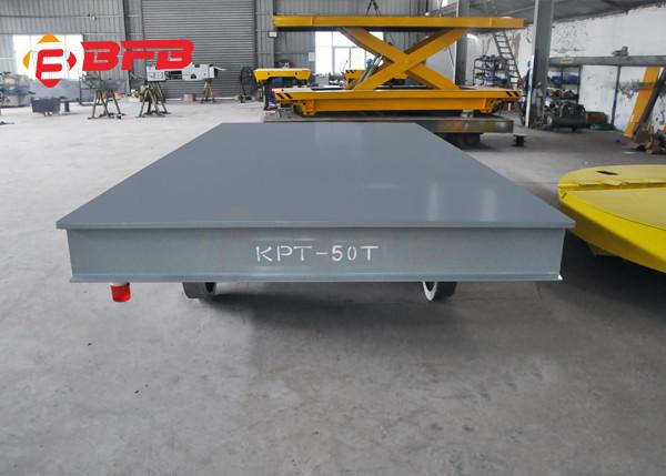 Railway Cable Powered 10 Ton Flat Cart For Cleaning Room