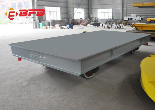 Railway Cable Powered 10 Ton Flat Cart For Cleaning Room