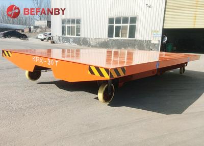 China 10mt Hand Pendant Motorized Transfer Trolley For Concrete Element Transfer for sale