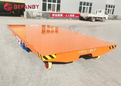 China 10mt Hand Pendant Motorized Transfer Trolley For Concrete Element Transfer for sale